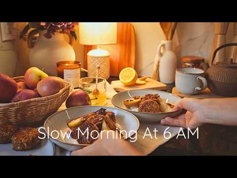 A Cozy 6 AM Morning 🌿 My New Morning Routine