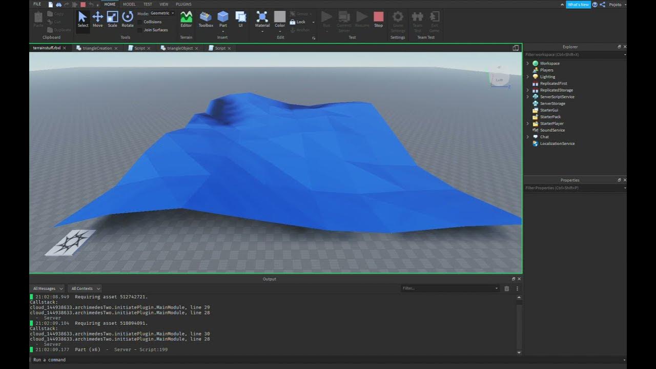 cool wave effect (triangles + perlin noise) | Roblox Studio - YouTube