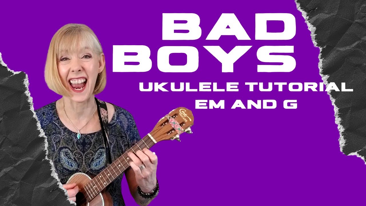 Bad Boys Cops Theme Em and G Ukulele Tutorial - YouTube