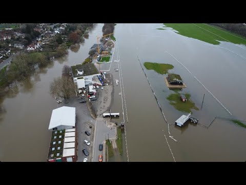 Worcester Floods Dec 2023 - Pitchcroft Worcester Racecourse Part 1 🐎 ...