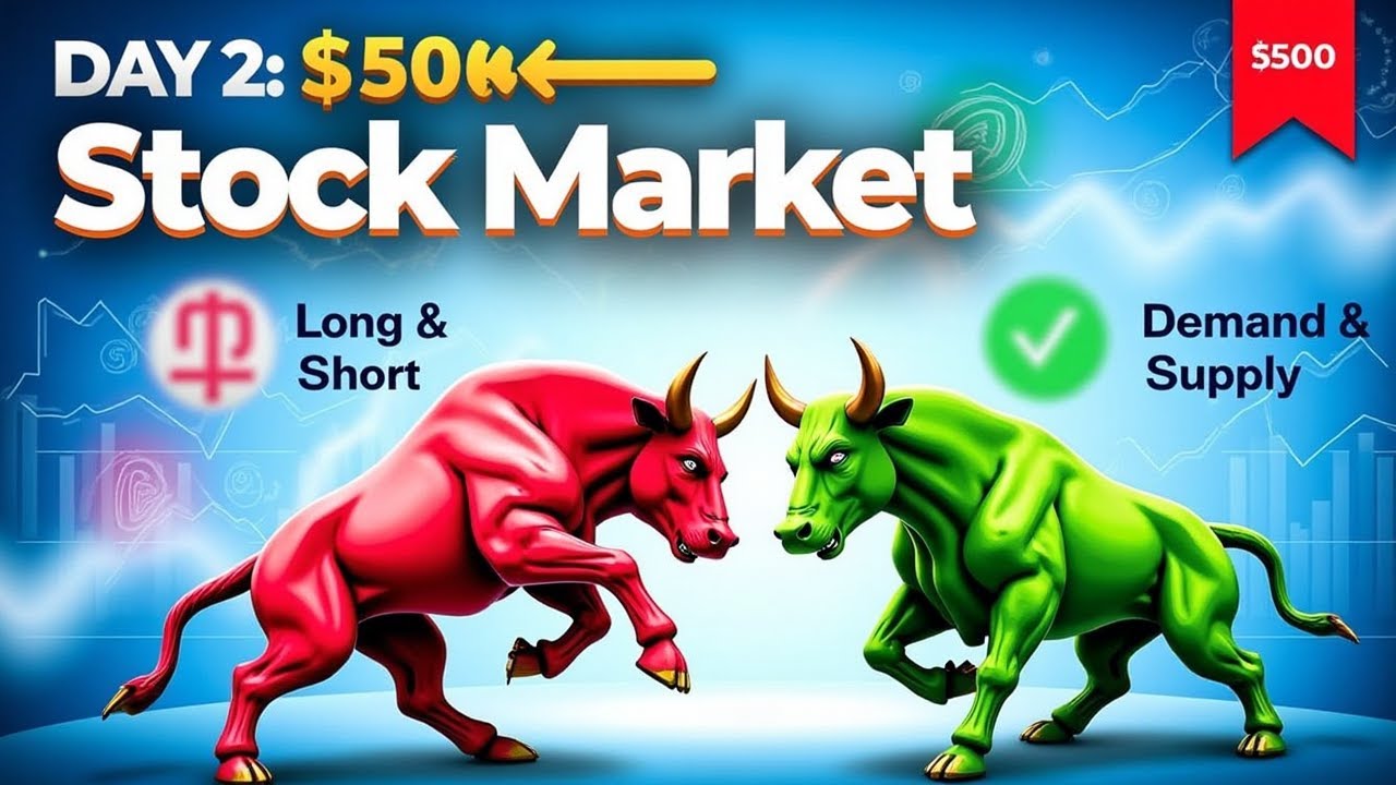 Day 2: Stock Market Basics | Long & Short Trades Explained | Demand ...