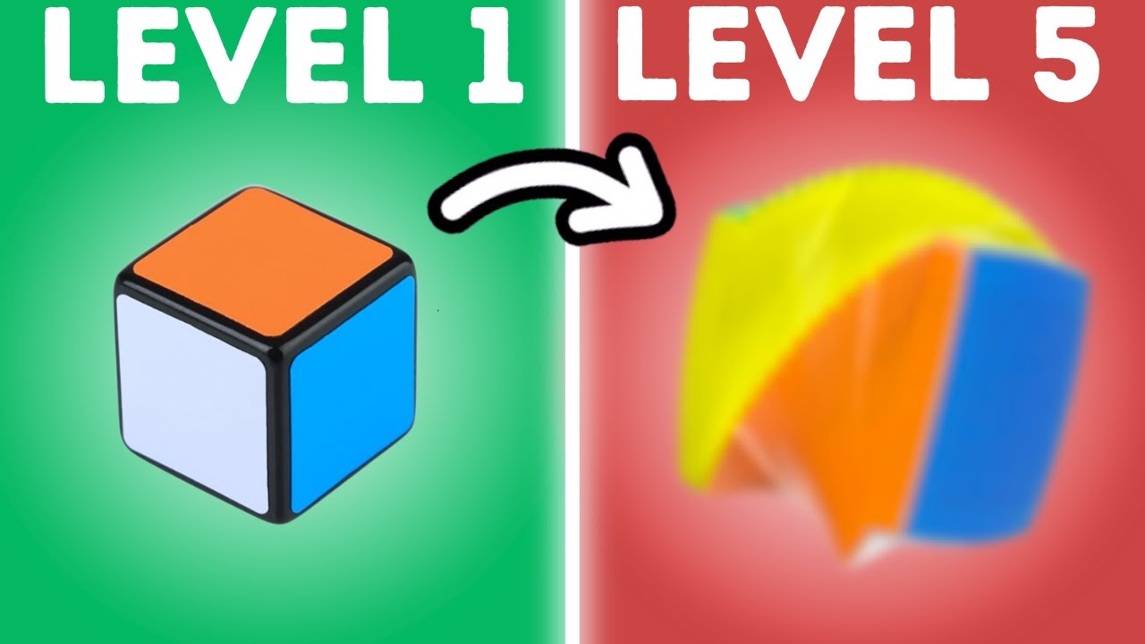 I Tried 5 Levels of Rubik's Cube Challenges - YouTube