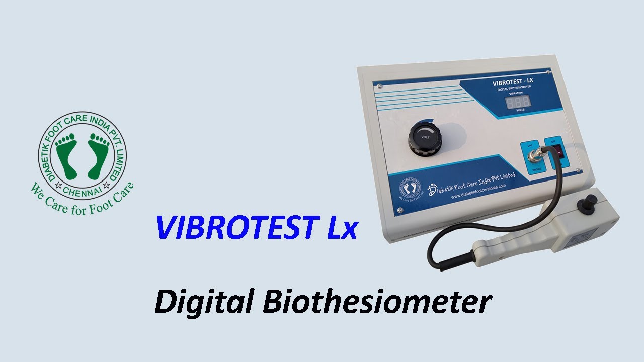 Digital Biothesiometer Vibrotest Lx - YouTube