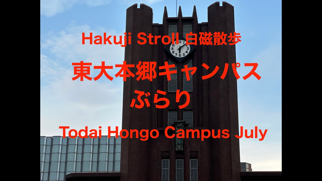 東大本郷キャンパスぶらりTodai Hongo Campus July /東京大学・三四郎池・隅田川花火・UTokyo ・Sanshiro ...