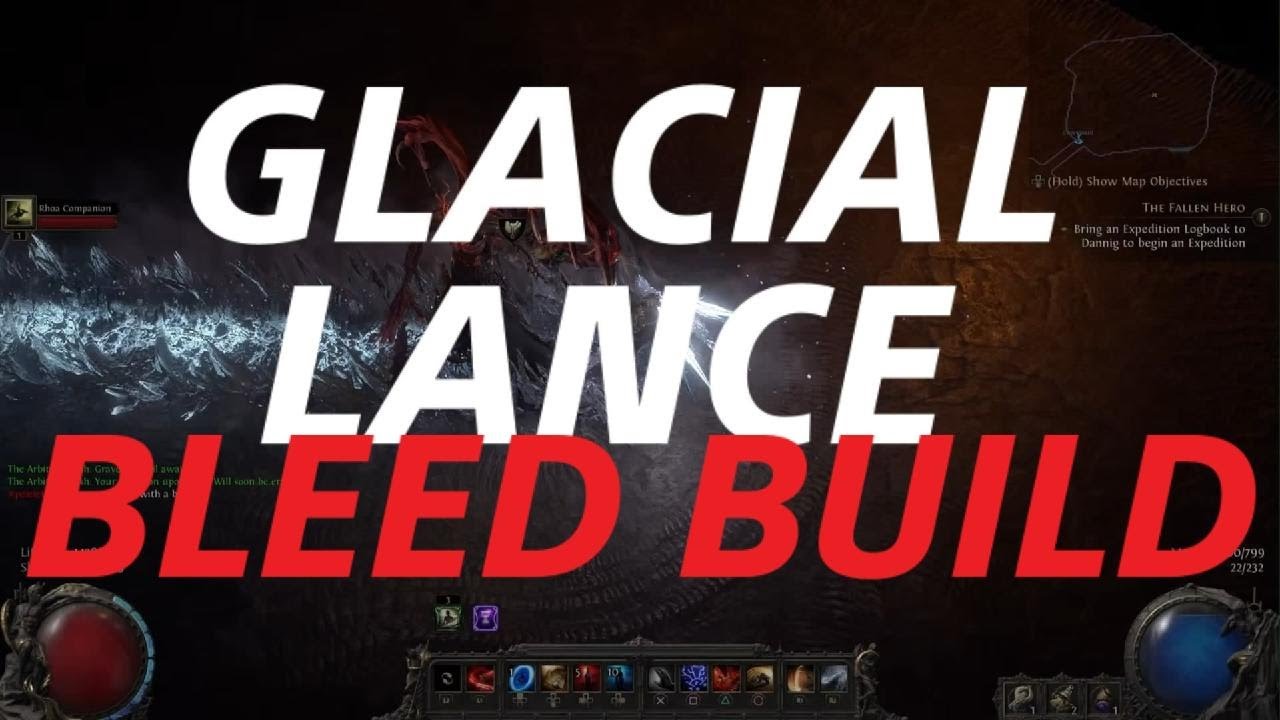My 200Div Glacial Lance Huntress Build | POE2 - YouTube