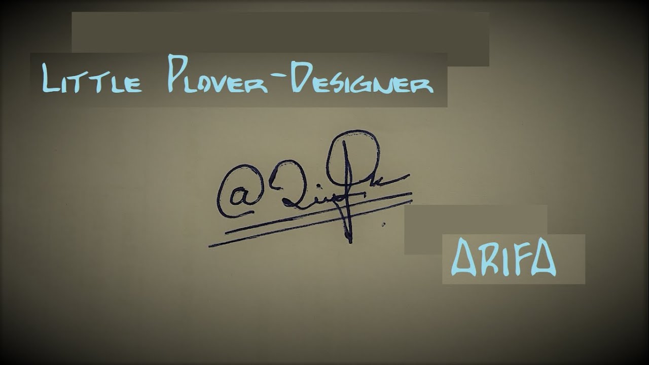 Arifa Name-Signature - YouTube