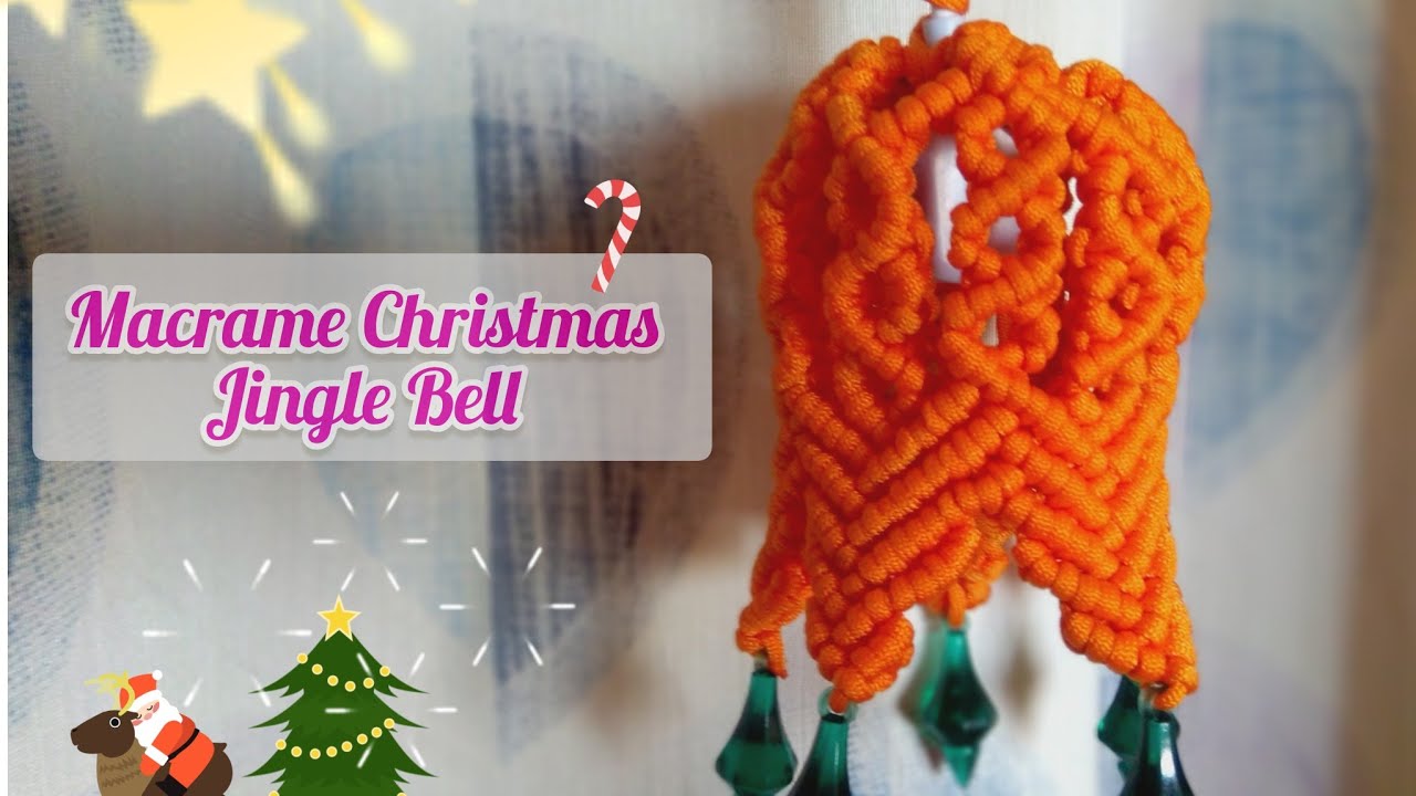 Macramè Christmas Bell 🔔 //Diy Macrame Bell Without Ring - YouTube