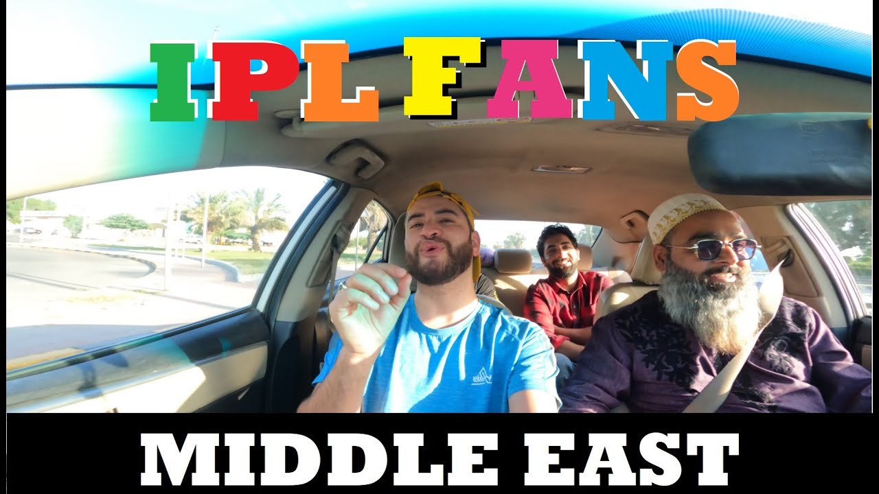 IPL FANS in Middle East ! KKR VS MUMBAI Indians ! IPL Crazy Fans world ...