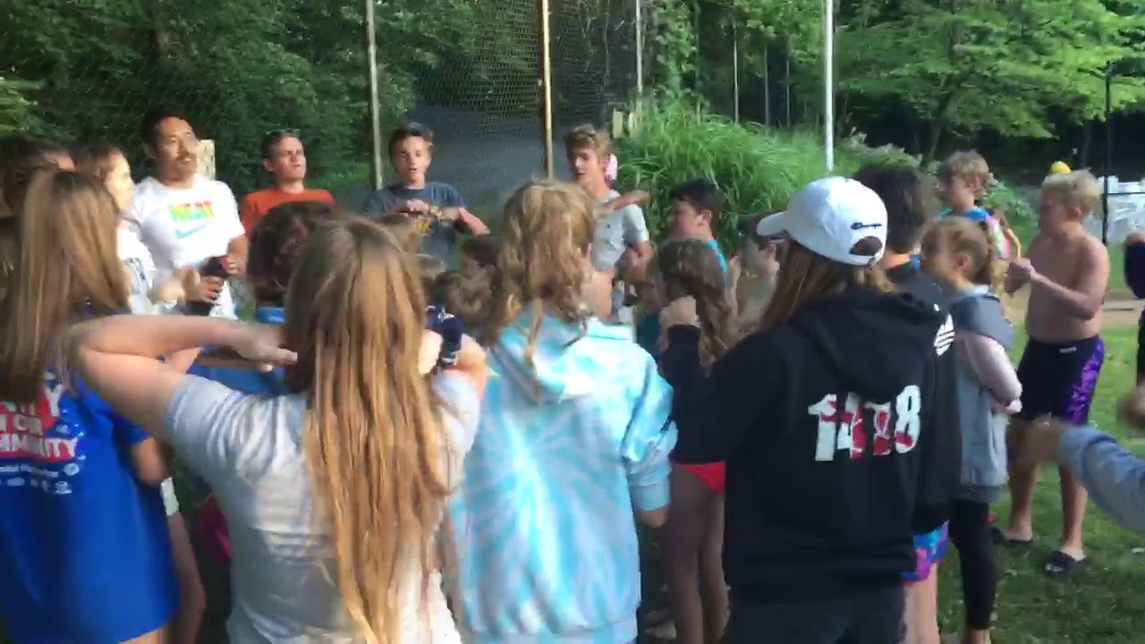 2019 High Point Pool Cheering Before Time Trials 2 - YouTube
