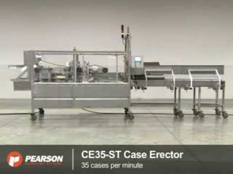 Pearson Packaging Systems - CE35-ST Case Erector - YouTube