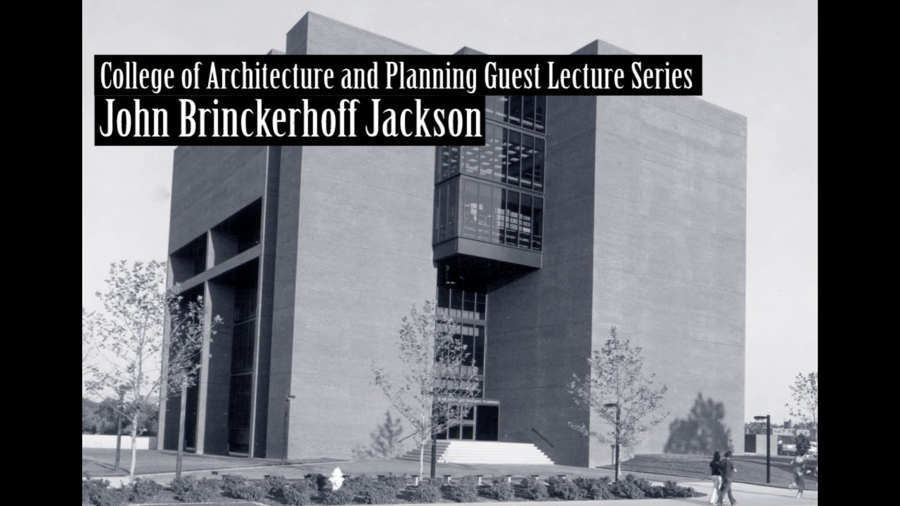 J. B. Jackson, "The necessity of ruins", 1977-12-05 - YouTube