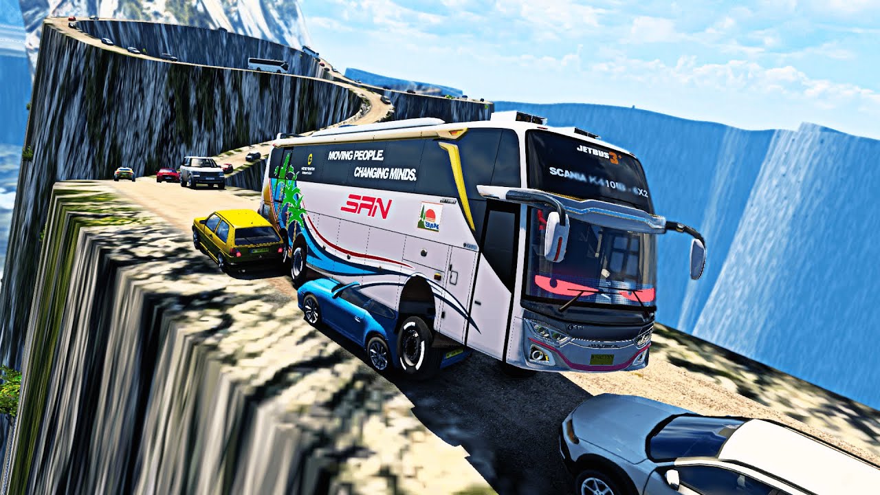 Great Driving Trough the Narrow roads in the world #Part 01 | Euro ...