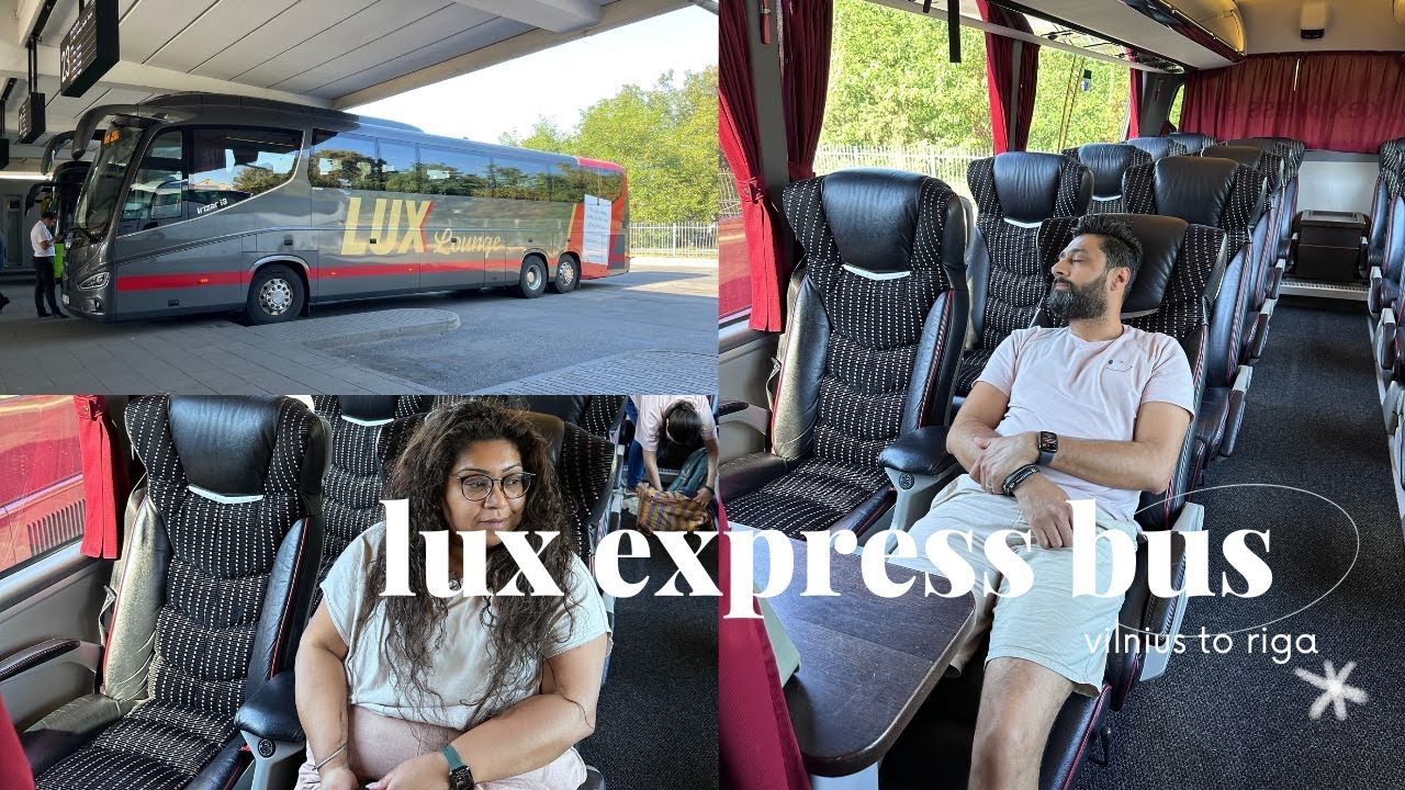 Lux Express Lounge Bus Premium Class From Vilnius to Riga / Nishi V - YouTube