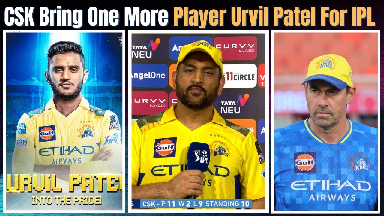 CSK Bring One More New Player Urvil Patel..!! Ms Dhoni & Coach Serious ...