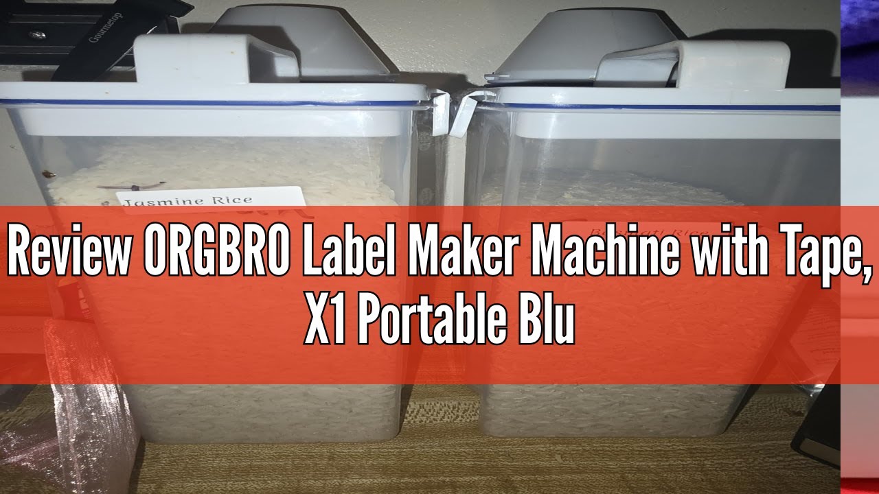 Review ORGBRO Label Maker Machine with Tape, X1 Portable Bluetooth Mini ...