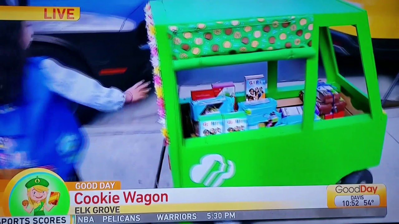 Cutest Girl Scout Cookie Wagon - Good Day - YouTube