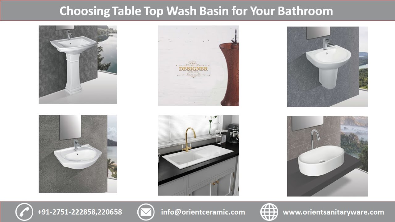 Choosing Table Top Wash Basin for Your Bathroom - YouTube