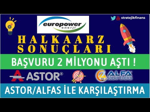 Europower Halkaarz Sonuçları-Astor/Alfas Karşılaştırmalı-Rekor Katılım