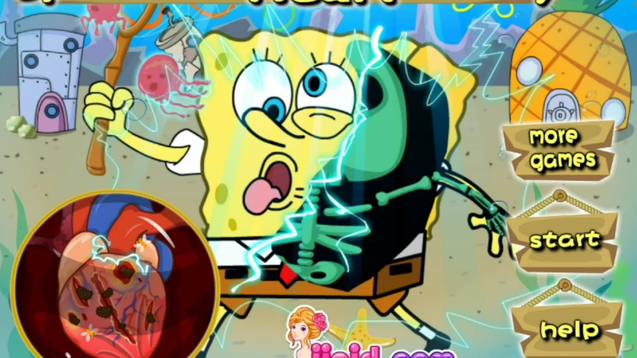 海綿寶寶心臟手術～ 遊戲天堂 SpongeBob Heart Surgery - YouTube