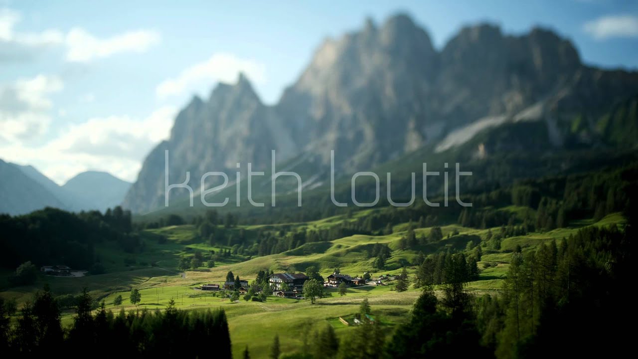 Tilt Shift - Italy Dolimites Pecol Mountains - Stock Footage - YouTube