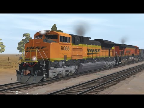 Trainz 3 BNSF #9065 pass by - YouTube