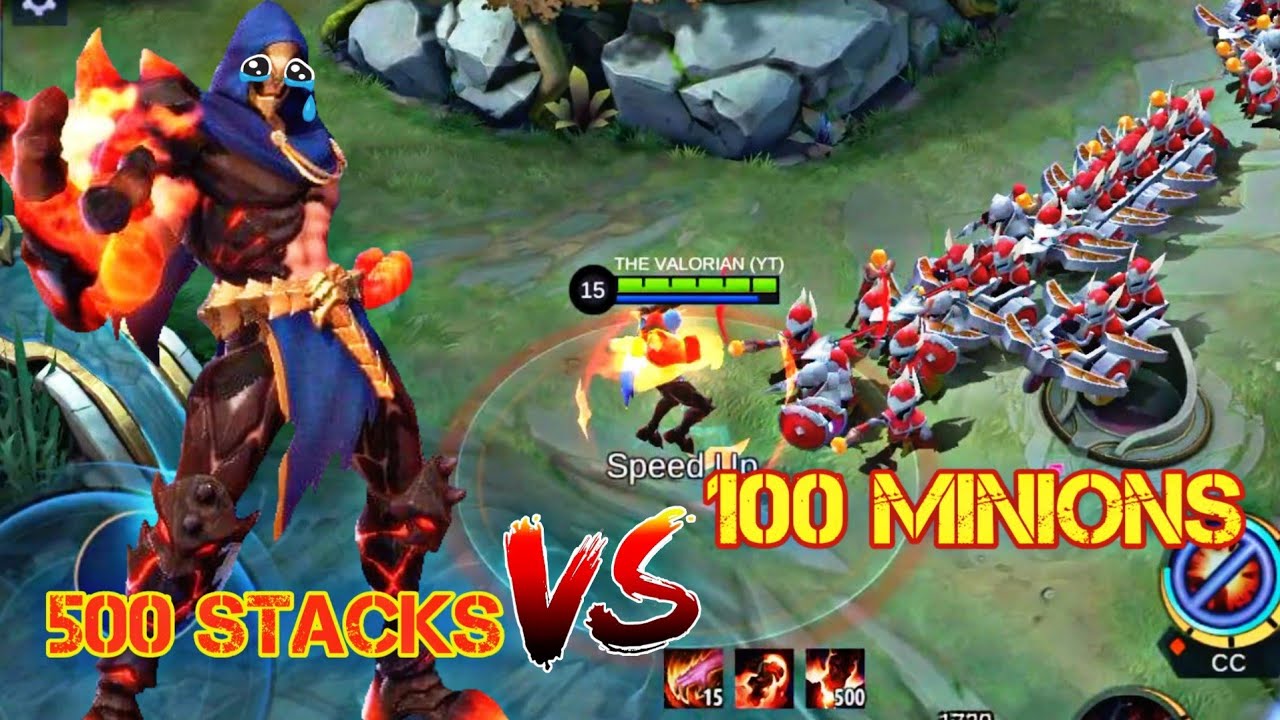 100 MINIONS VS 500 STACKS ALDOUS WITHOUT ANY ITEM - YouTube