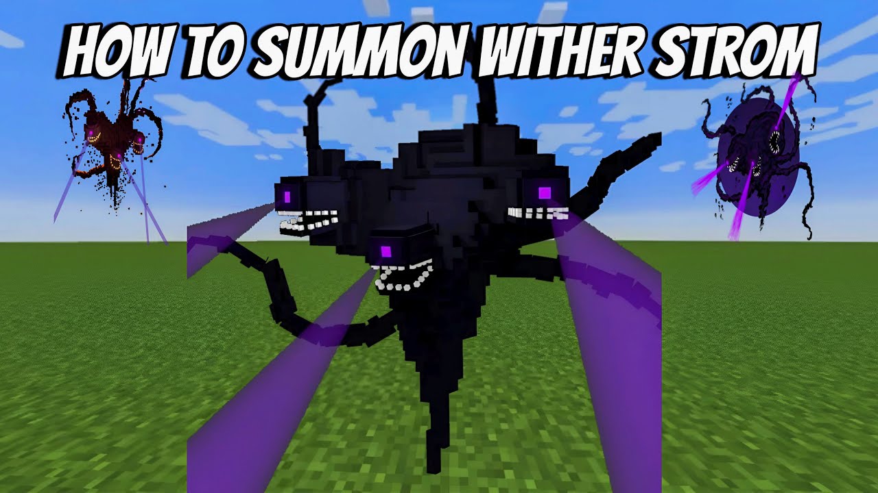 How to summon Wither Strom in Minecraft - YouTube