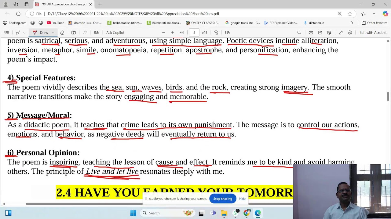 Appreciation of Poem 2.3 The Inchcape Rock, Class 12, Subject English ...