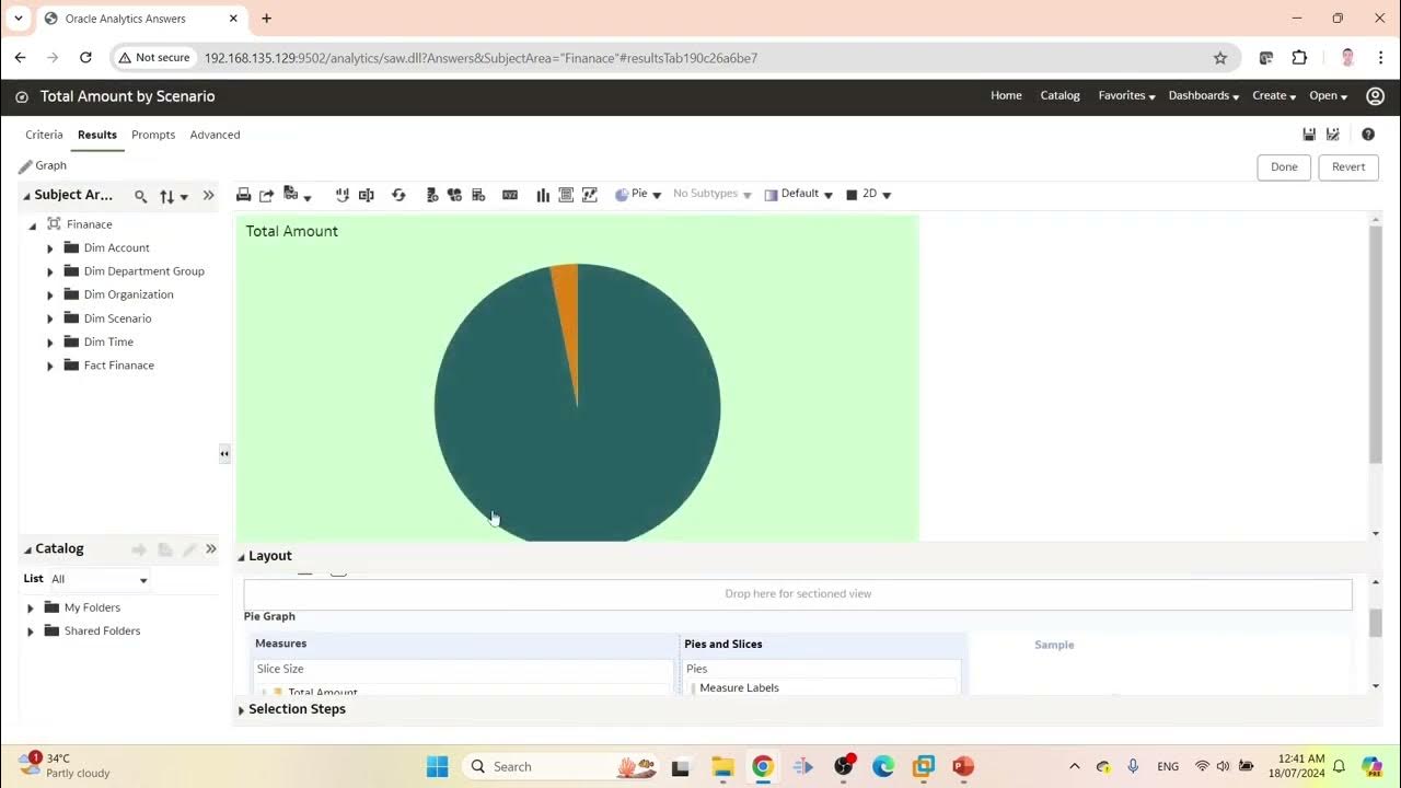 Oracle Analytics - How to create Pie Chart - YouTube