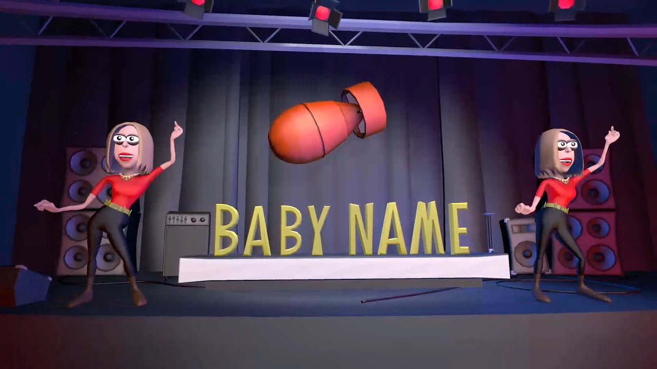 3D Baby Name Reveal Video [Write-on effect with Countdown] [Done for ...