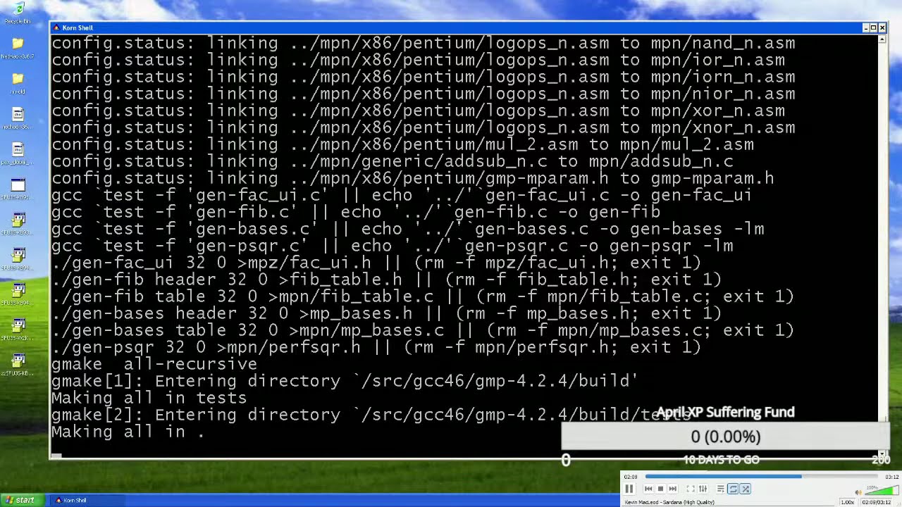 Windows XP and Services for UNIX - Upgrading GCC, then starting towards ...