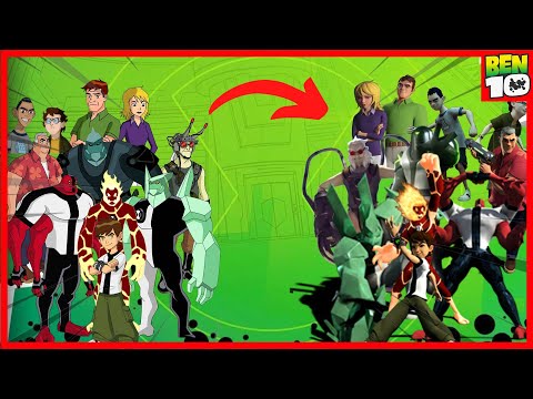 Ben 10 (2d) vs (3d) Destroy All Aliens Full Comparison - All characters
