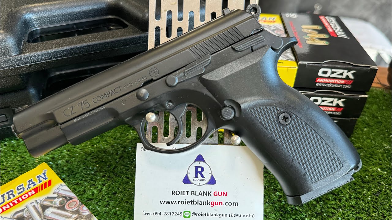 รีวิวแบลงค์กัน CZ 75 compact แบรนด์ Baredda S56 #ร้อยเอ็ดแบลงค์กัน ...