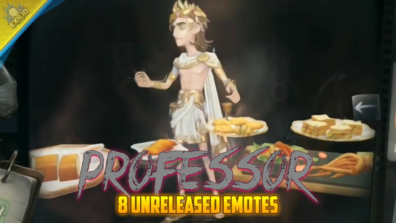 8 Unreleased Emotes for Professor luchino l Identity v - YouTube