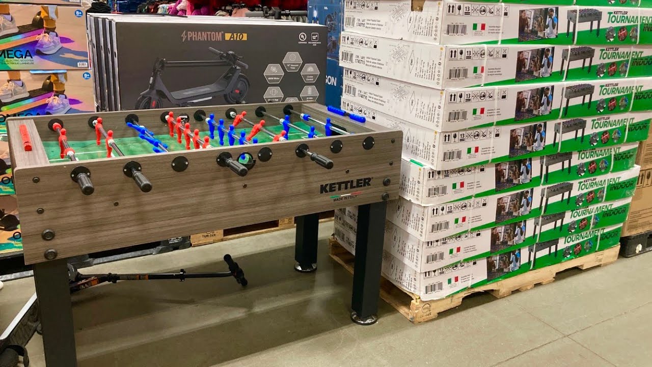 KETTLER TOURNAMENT INDOOR FOOSBALL TABLE AT COSTCO CLOSER LOOK FOOSBALL ...