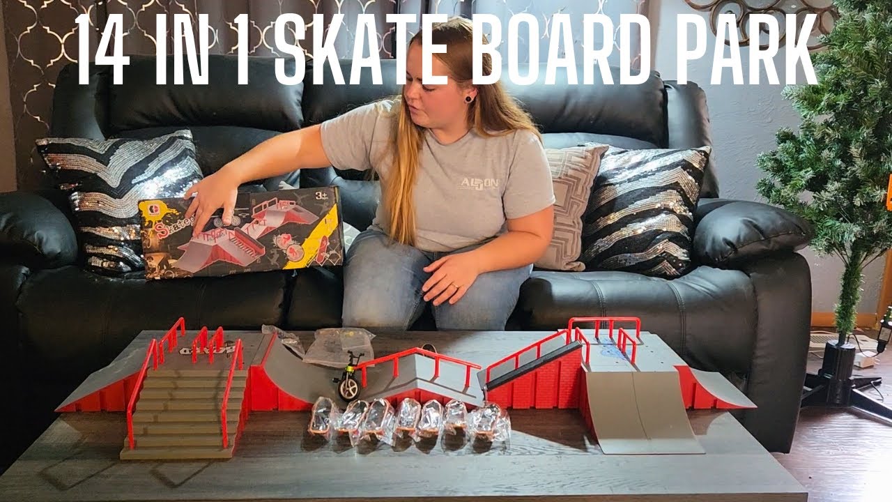 So many features with the 14-in-1 Skateboard Park Kit - YouTube