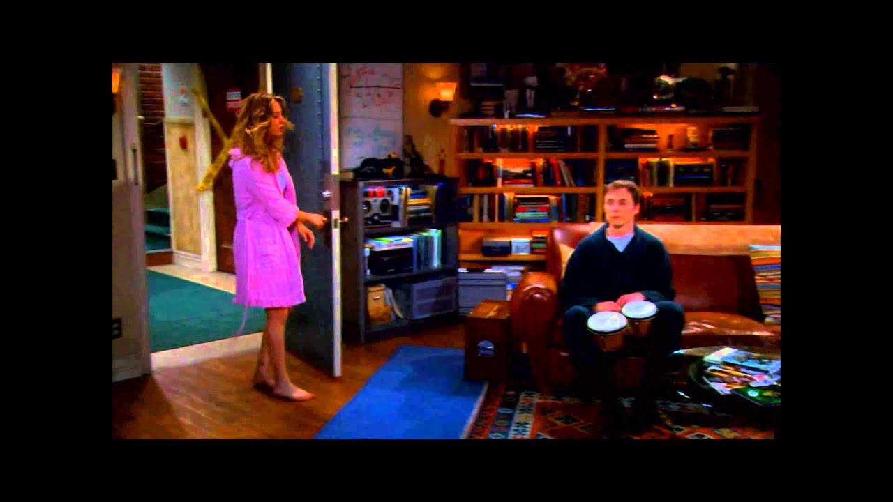 The Big Bang Theory Sheldon plays Bongos German - YouTube