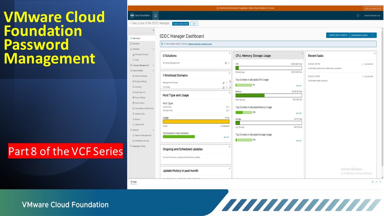 VMware Cloud Foundation Password Management. Part 8 of the VCF Series ...