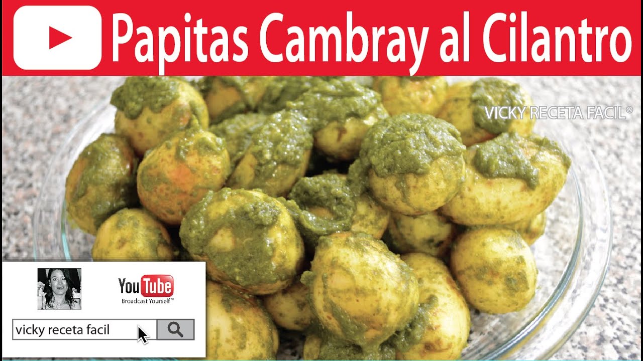 PAPAS AL CILANTRO con chile y limon | Vicky Receta Facil - YouTube