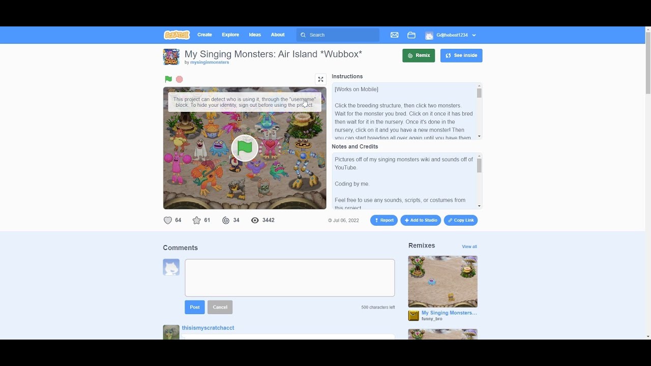 MSM Air Island on Scratch! - YouTube