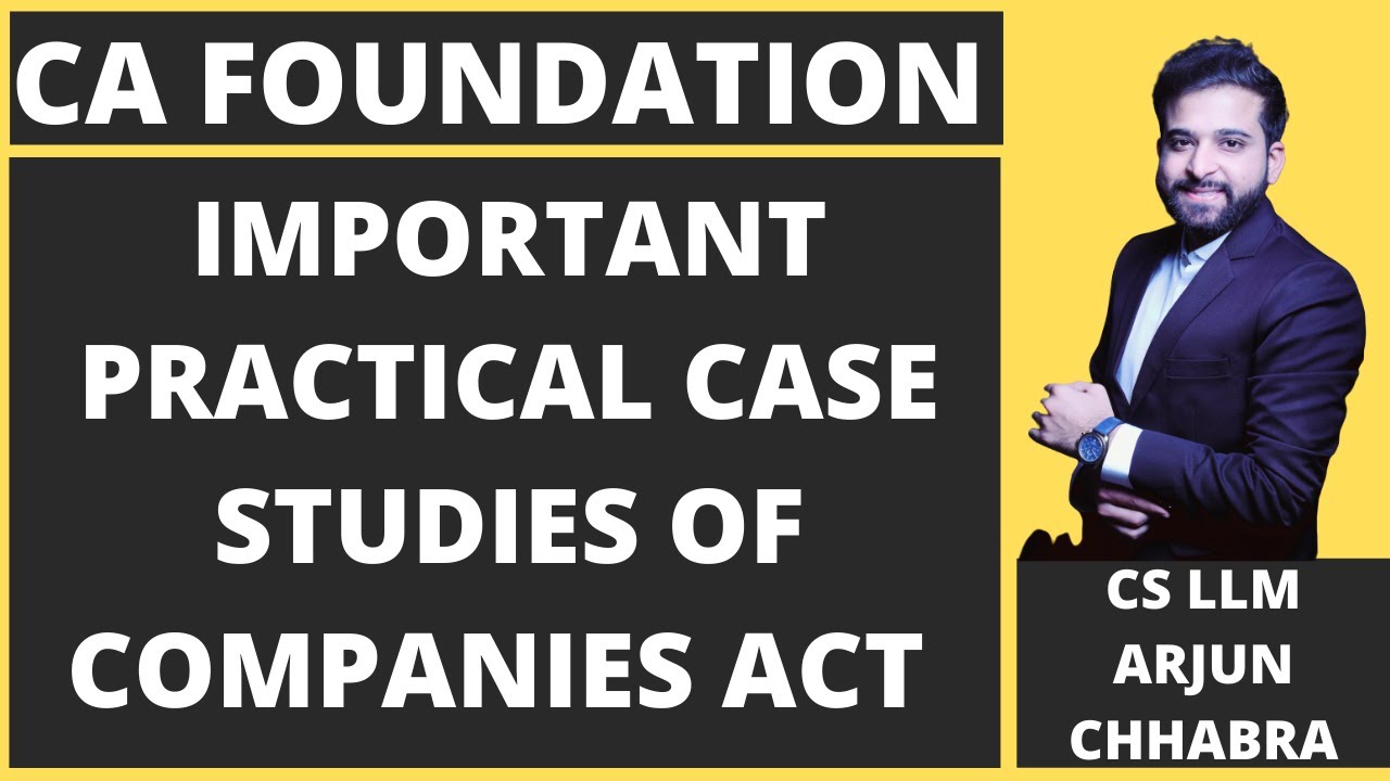 CA FOUNDATION LAW CASE STUDY QUESTIONS AND ANSWERS - YouTube