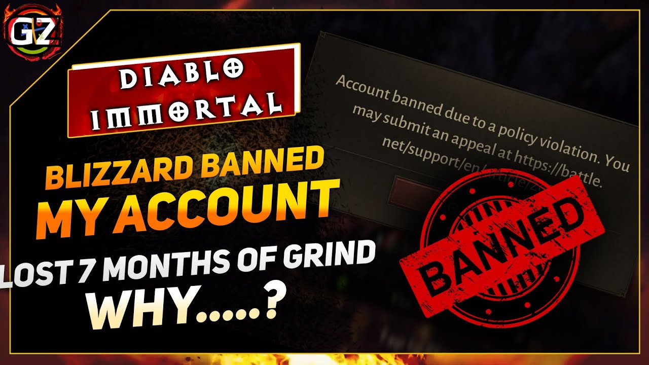 Blizzard BANNED My Account While I was Playing | GameZone Banned ...