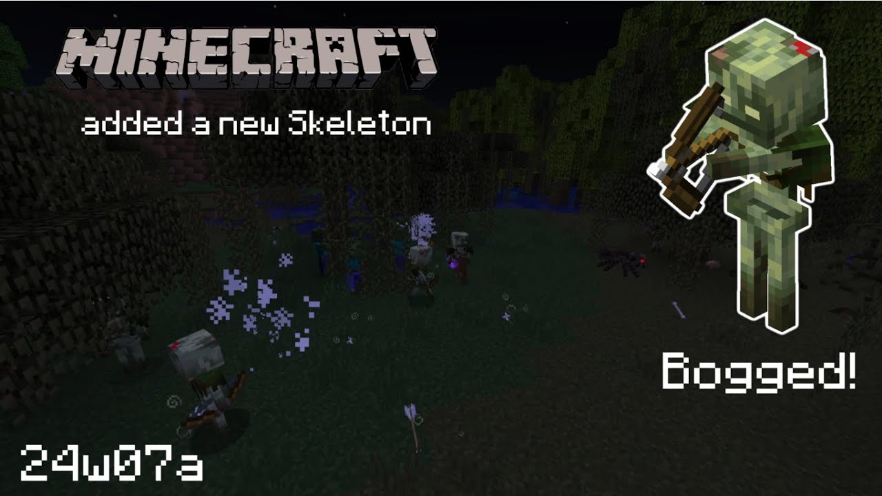 Minecraft 1.21 added the Bogged Skeleton - YouTube
