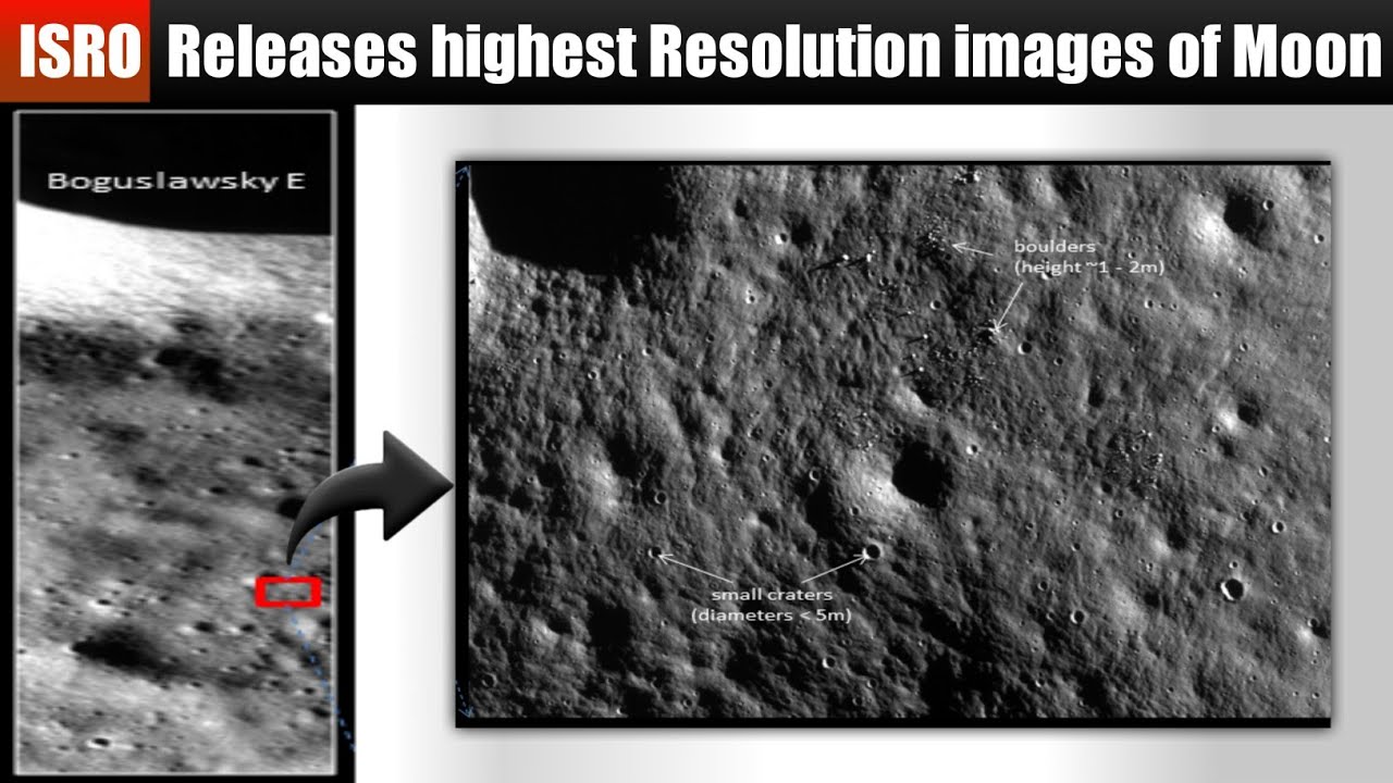 ISRO Releases Images from the Chandrayaan-2 Orbiter High Resolution ...