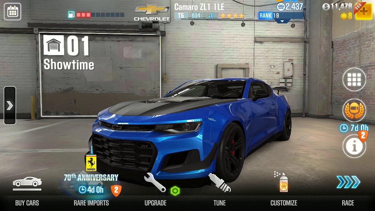 CSR Racing 2 in my Camaro ZL1 - YouTube