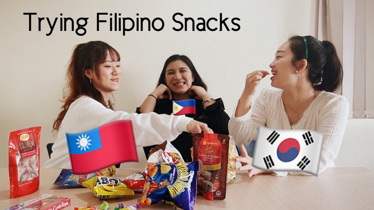 Trying out Filipino Snacks in Taiwan | ft. Sweet Potato Island - YouTube