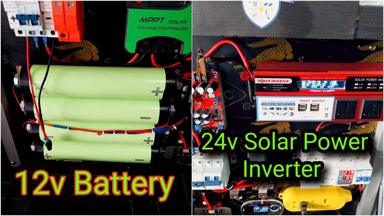 Can you Run a 24v Solar Power Inverter with 12v Battery? - YouTube