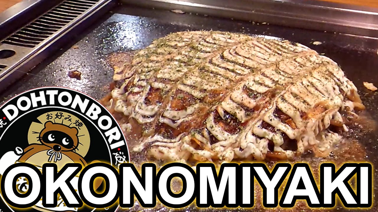 How to make Okonomiyaki [Dohtonbori] - YouTube