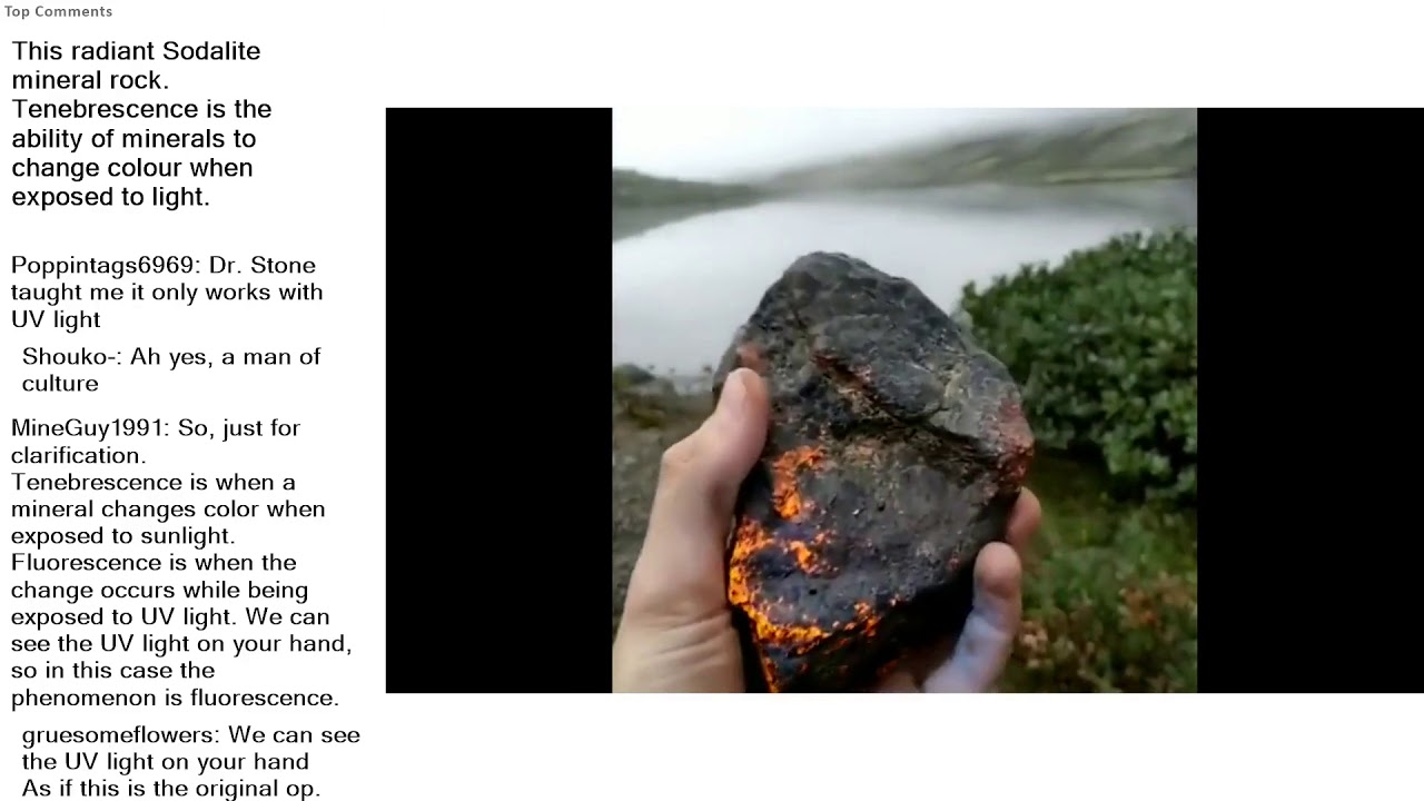 Top Reddit Video - Be AMAZED: This radiant Sodalite mineral rock ...