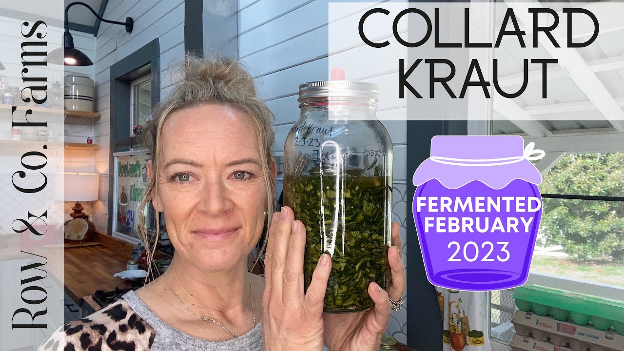 COLLARD KRAUT | #fermentedfebruary - YouTube